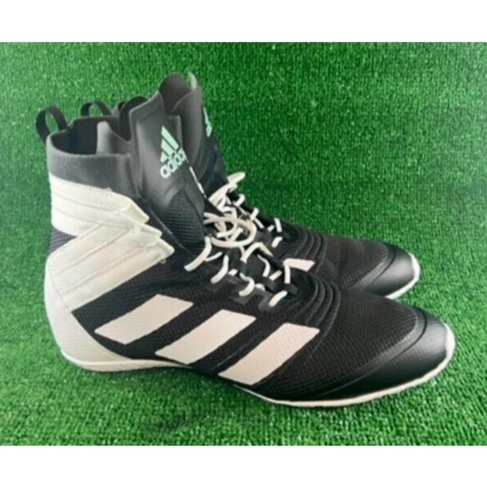Men's Adidas Speedex 18 Black White Boxing Shoes Rare… - Gem